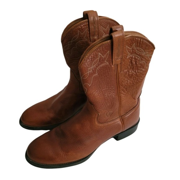 Ariat | Shoes | Ariat Mens 3d Style 35519 Brown Wide Boots Round Toe ...